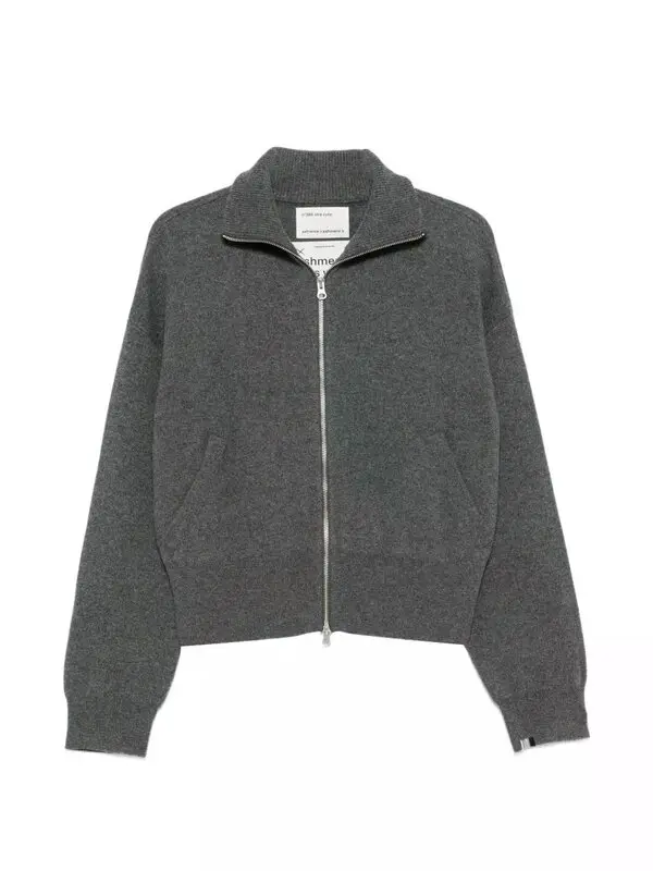 Extreme Cashmere Zip-up Knitted Sweater - Grey