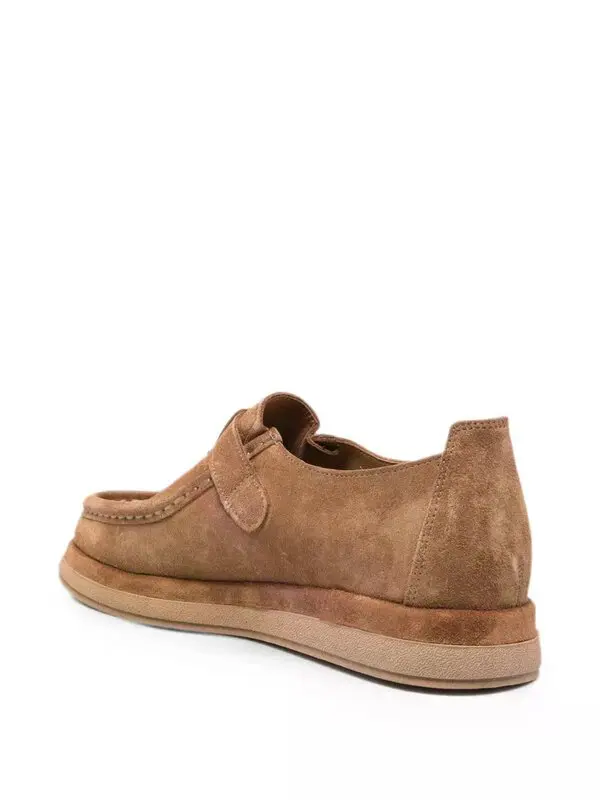 SERGIO MORETTI FIRENZE Suede Loafers With Buckle Fastening