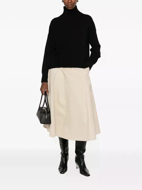 ARAGONA Roll-neck Ribbed-trim Sweater