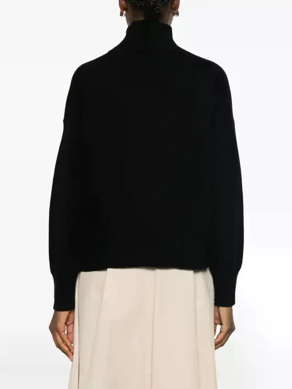 ARAGONA Roll-neck Ribbed-trim Sweater