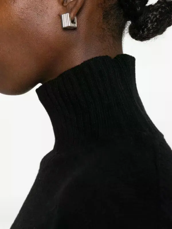 ARAGONA Roll-neck Ribbed-trim Sweater