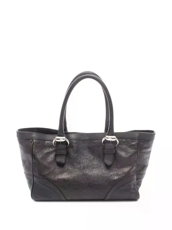 Gucci 2000s Horsebit Calf Leather Tote Bag - Brown