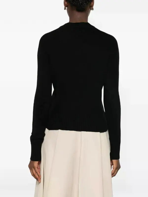 ARAGONA V-neck Ribbed-trim Sweater