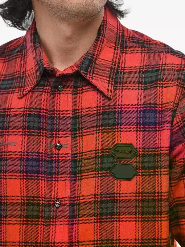 Off-White Stencil Checked Shirt