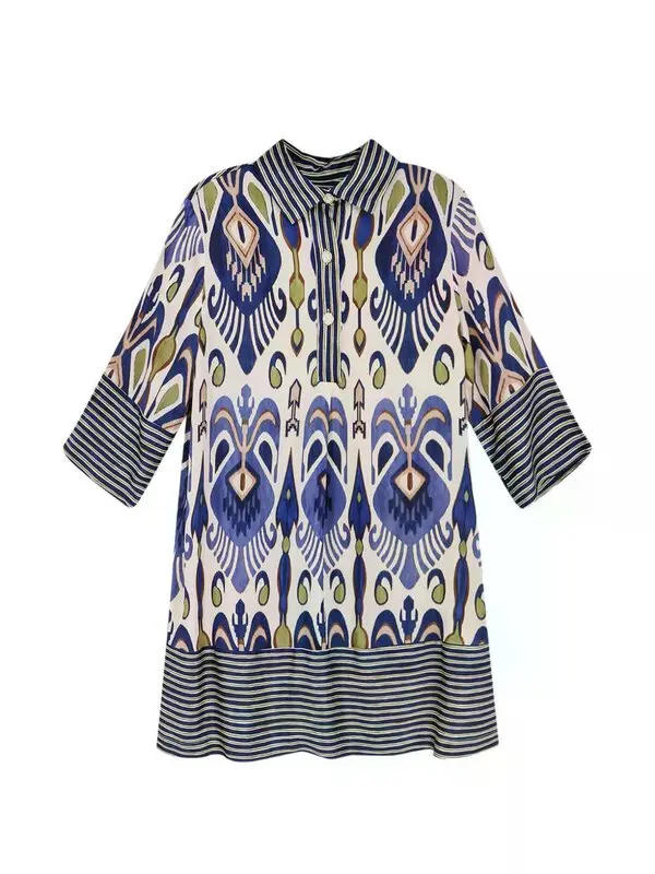 BYE FIRENZE Patterned Mini Dress