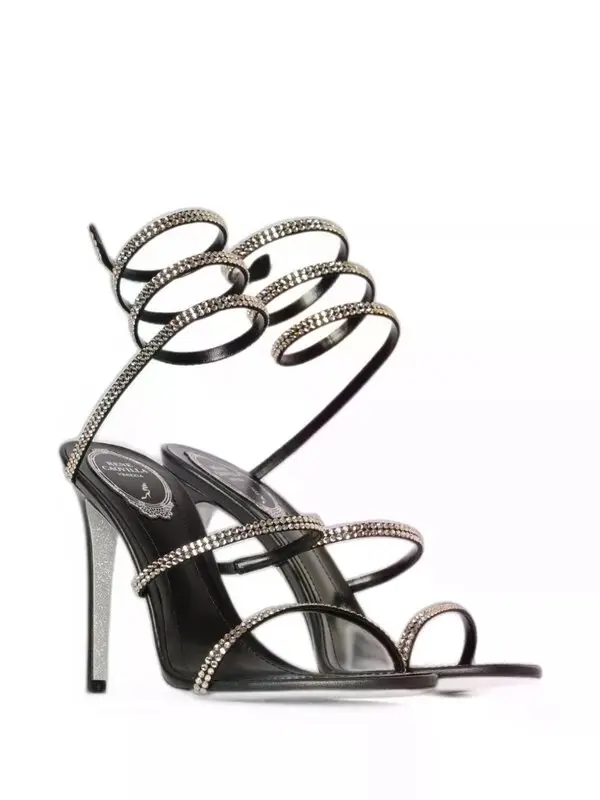 Rene Caovilla Embellished Spiral Stiletto Sandals