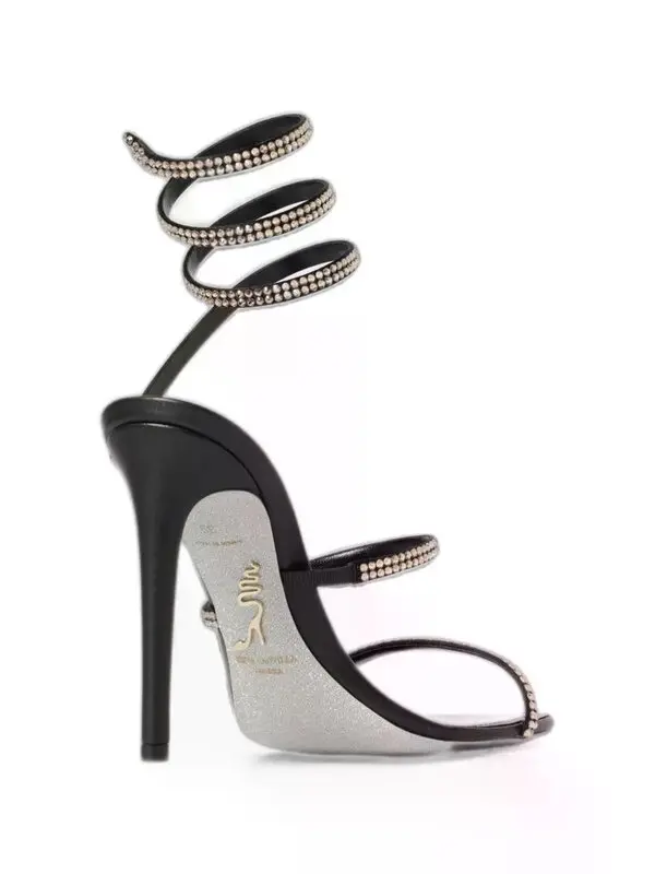 Rene Caovilla Embellished Spiral Stiletto Sandals
