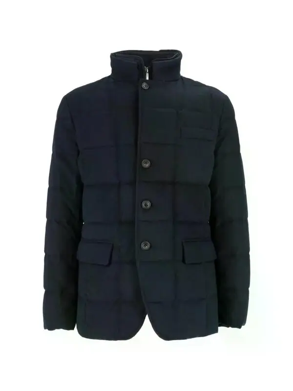 FAY Quilted High-neck Jacket