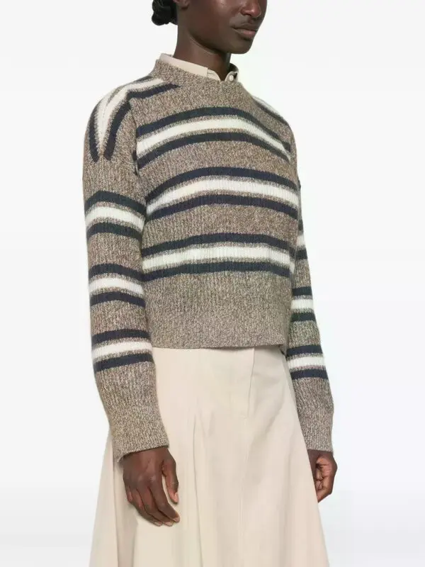 Brunello Cucinelli Striped Crew-neck Sweater