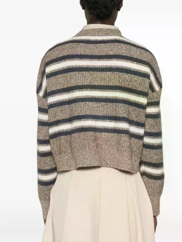 Brunello Cucinelli Striped Crew-neck Sweater