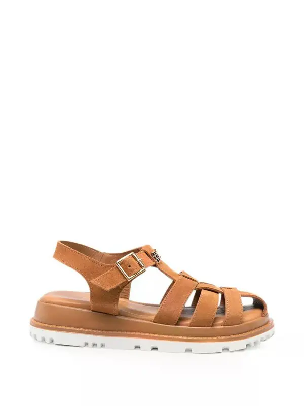 SERGIO MORETTI FIRENZE Buckle-fastening Leather Sandals
