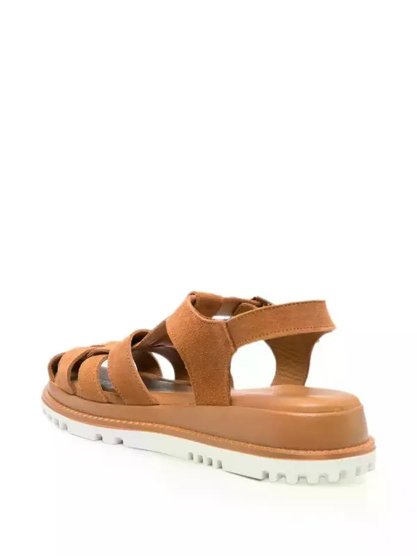 SERGIO MORETTI FIRENZE Buckle-fastening Leather Sandals