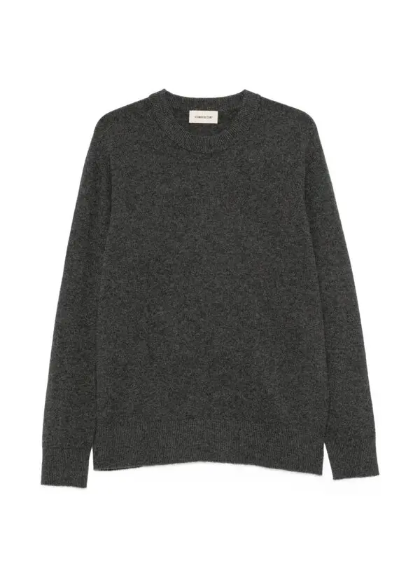 ATOMO FACTORY Crew Neck Ribbed Trim Sweater