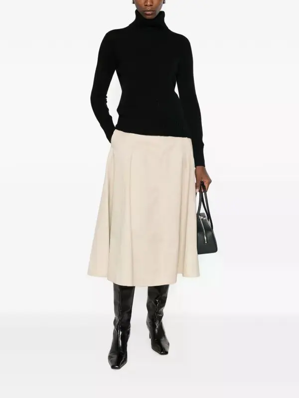 ARAGONA Roll-neck Ribbed-trim Sweater