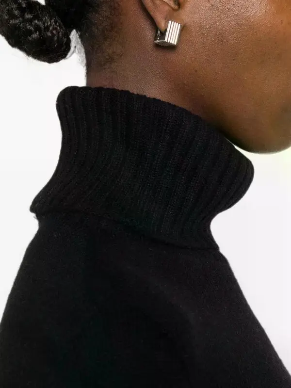 ARAGONA Roll-neck Ribbed-trim Sweater