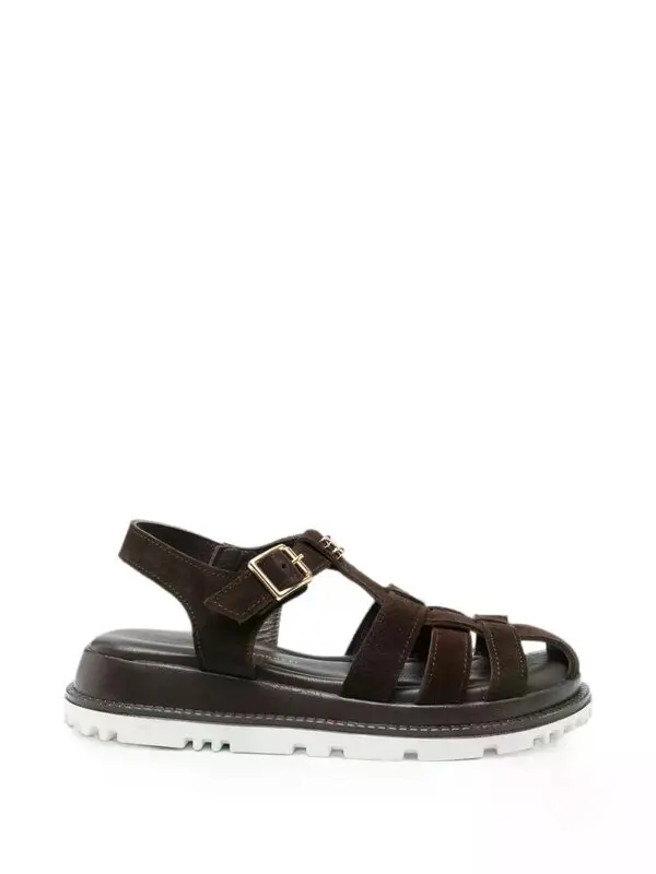 SERGIO MORETTI FIRENZE Buckle-fastening Caged Sandals