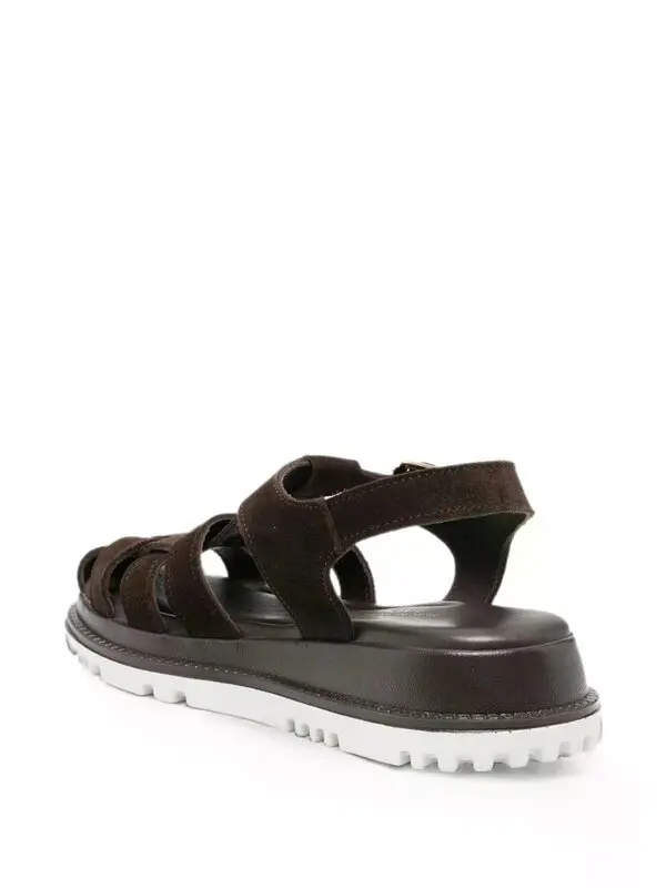 SERGIO MORETTI FIRENZE Buckle-fastening Caged Sandals