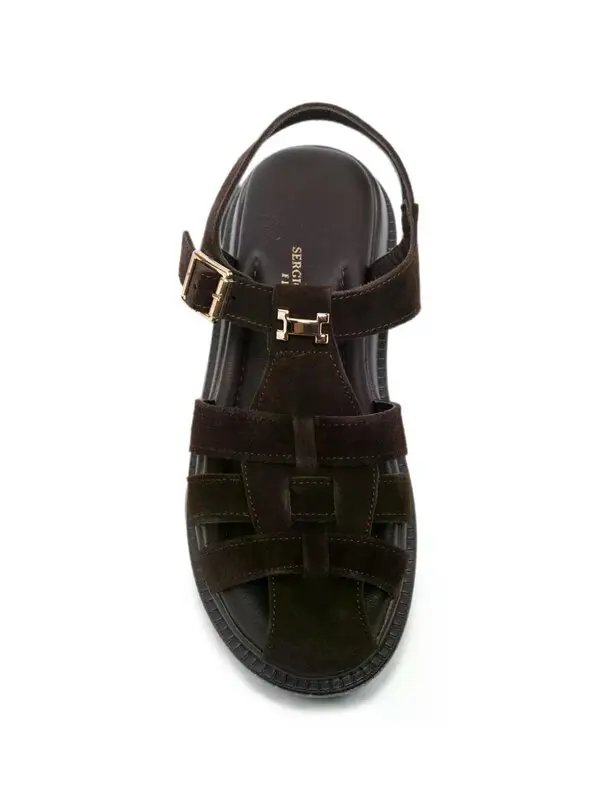 SERGIO MORETTI FIRENZE Buckle-fastening Caged Sandals