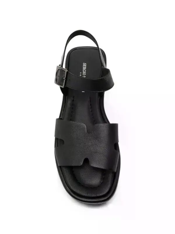 SERGIO MORETTI FIRENZE Buckle-fastening Leather Sandals