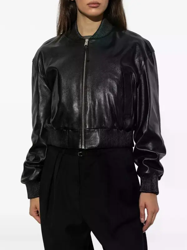 ARMA Hannan Leather Bomber Jacket