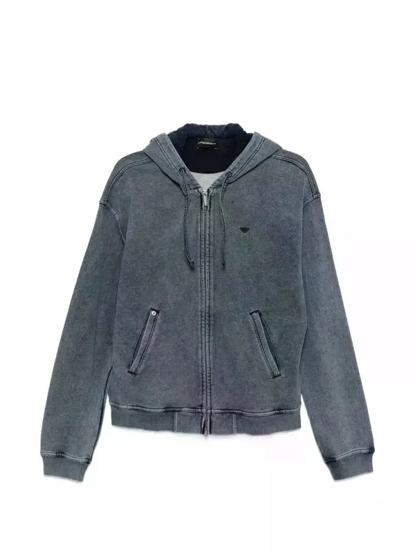 Emporio Armani Zip-up Hoodie - Blue