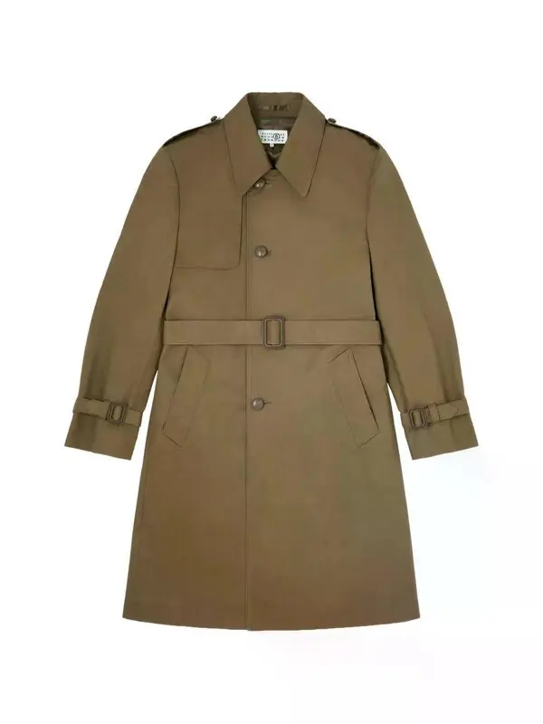 MAISON MARGIELA Coated Cotton Trench Coat