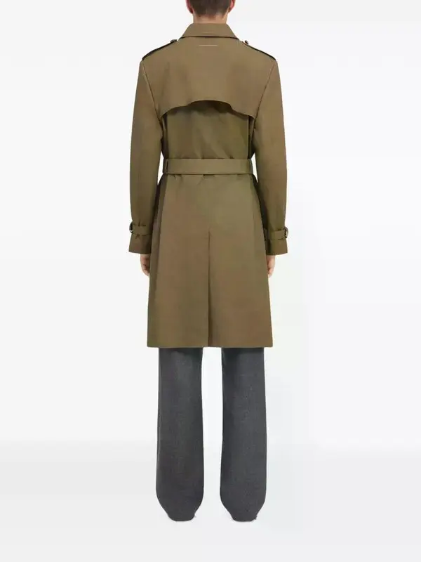MAISON MARGIELA Coated Cotton Trench Coat