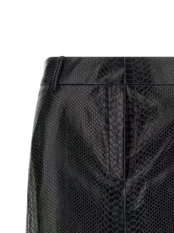 Andamane Snake-effect Midi Skirt