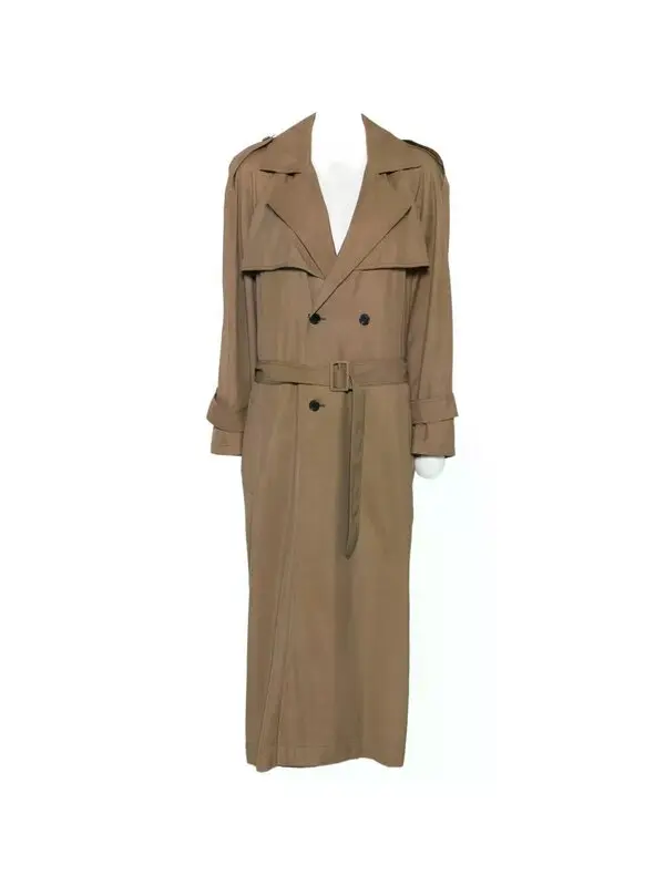 Saint Laurent Double-breasted Belted Trench Coat