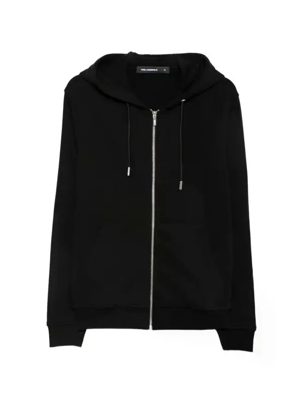 Karl Lagerfeld Zip-up Drawstring Hoodie