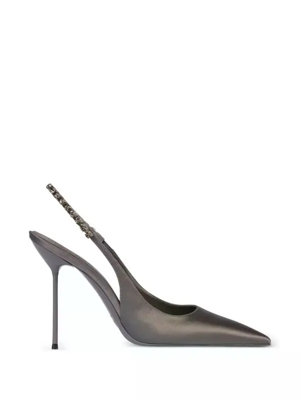 Paris Texas Lidia Crystal-embellished Slingback Pumps
