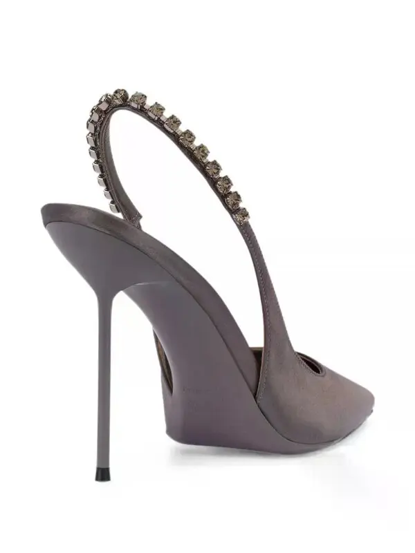 Paris Texas Lidia Crystal-embellished Slingback Pumps