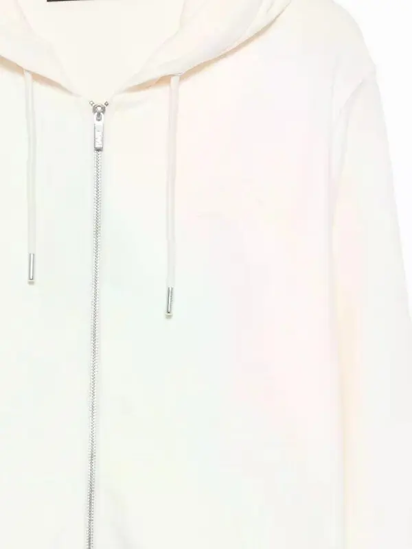 Karl Lagerfeld Zip-up Hoodie With Embossed Logo