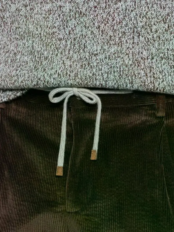 ARTE ANTWERP Corduroy Drawstring Waist Trousers