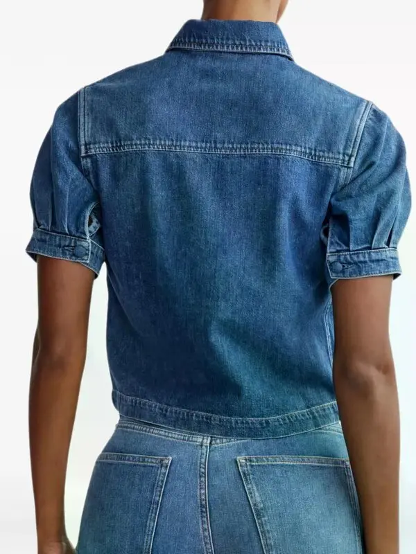 DL1961 Montauk Puff-sleeved Denim Shirt