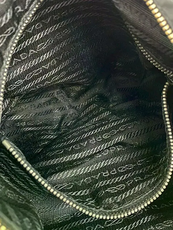 Prada 1990-2000 Vela Grommet Shoulder Bag
