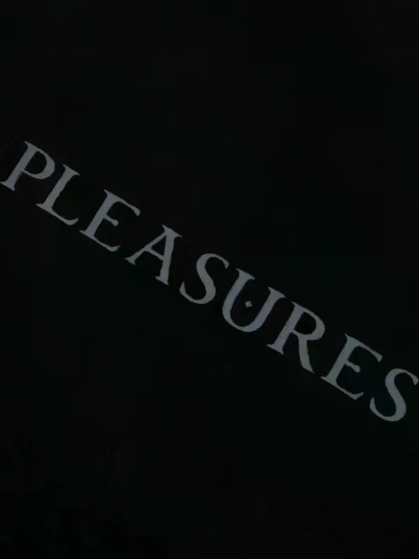 PLEASURES Graphic Print Zip-up Hoodie