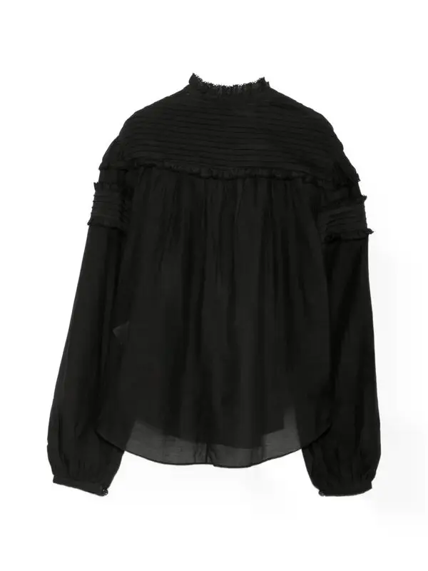 MARANT ETOILE Doane Ruffled Pleated Blouse