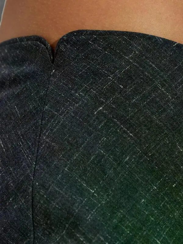 Christopher Esber Charcoal Marl Pattern Capri Trousers