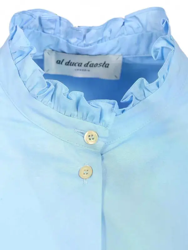 AL DUCA D’AOSTA 1902 Cotton Shirt With Ruffled Details
