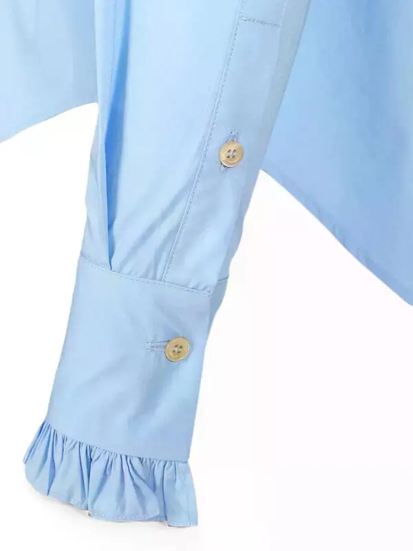 AL DUCA D’AOSTA 1902 Cotton Shirt With Ruffled Details