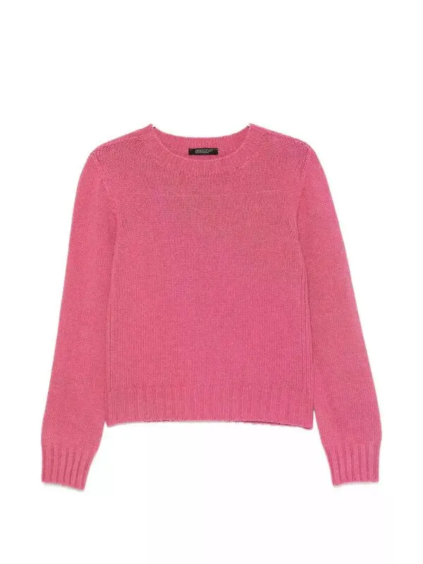 ARAGONA Ribbed-knit Crew-neck Sweater