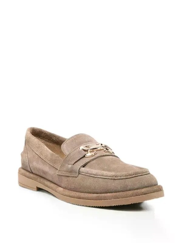 SERGIO MORETTI FIRENZE Suede Horsebit Loafers
