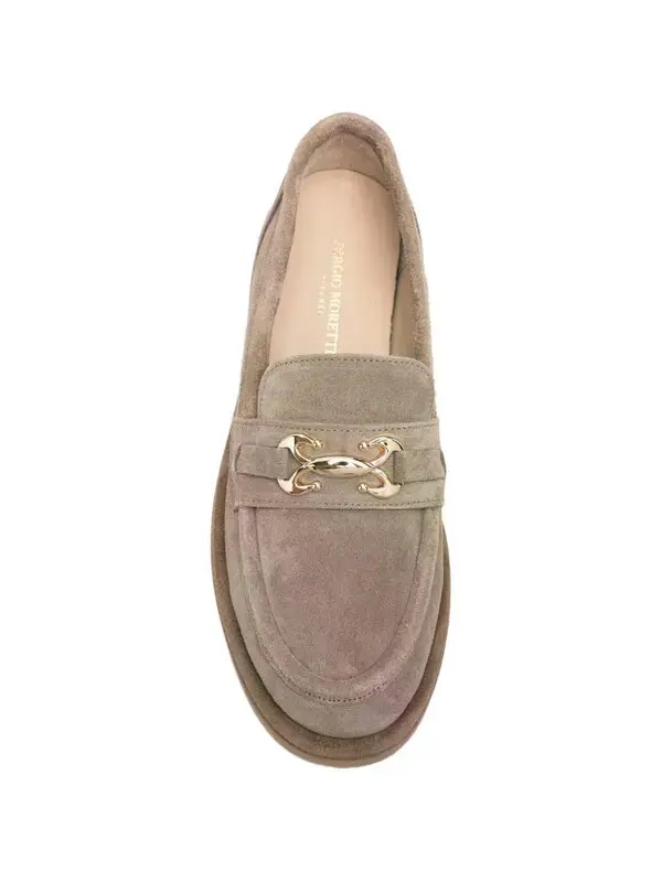 SERGIO MORETTI FIRENZE Suede Horsebit Loafers