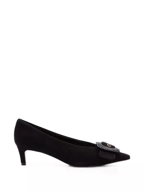 Roberto Festa Mirella Braided Detail Pointed Toe Pumps - Black