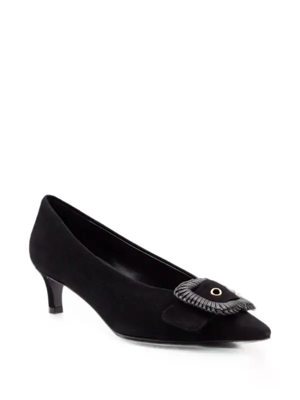 Roberto Festa Mirella Braided Detail Pointed Toe Pumps - Black