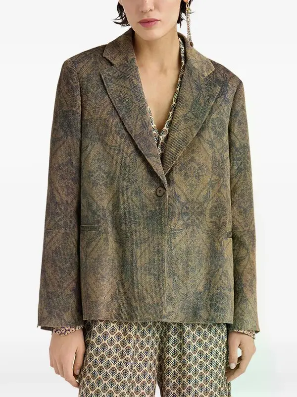 Momoni Lilja Printed Corduroy Jacket