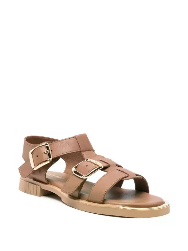 SERGIO MORETTI FIRENZE Buckle-fastening Leather Sandals