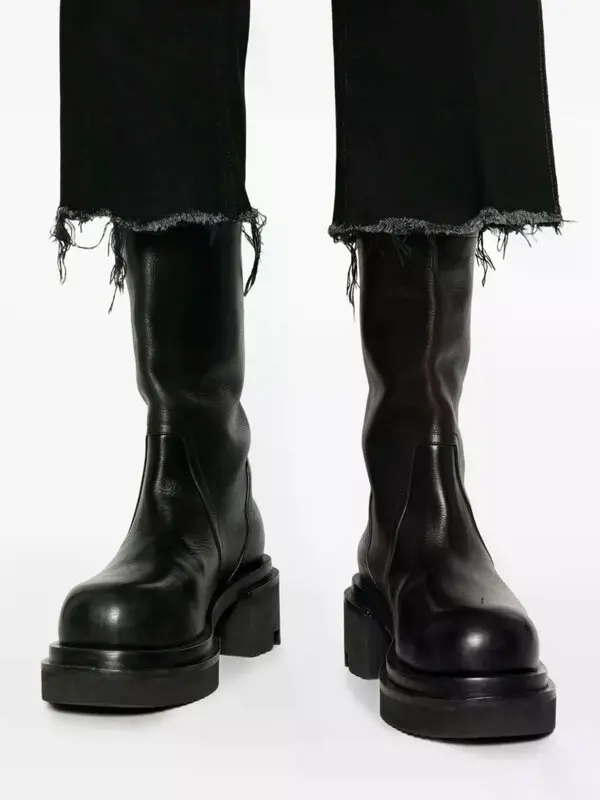 Rick Owens Bolan Cutoffs Raw-cut Denim Shorts