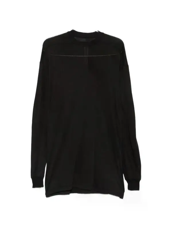 Rick Owens Long Sleeve Knit Crew Neck Sweater